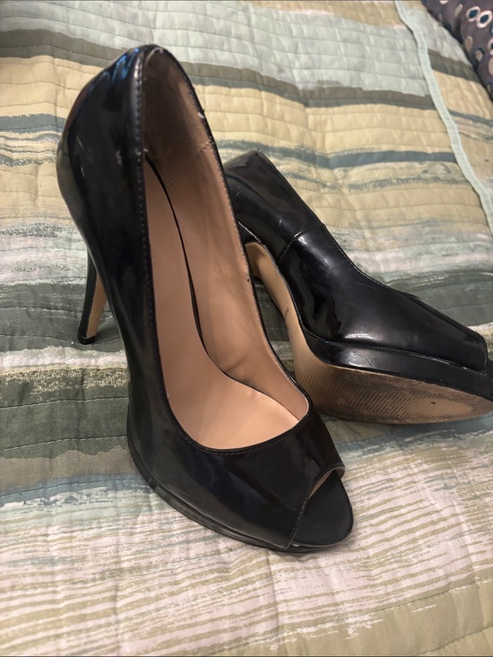 le chateau | Shoes | Le Chateau Black Patent Peeptoe Platform Stiletto ...